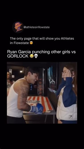 Athletes in Flow State on Instagram: "This clip shows Ryan Garcia doing controlled body shots with protective gear, highlighting the difference between trained power and casual strength. What looks playful quickly turns serious when speed, timing, and technique come into play. It’s a clear reminder that boxing power isn’t about size, but precision, conditioning, and control. The contrast shocks viewers because professional fighters operate on another level entirely. Even light punches from an el