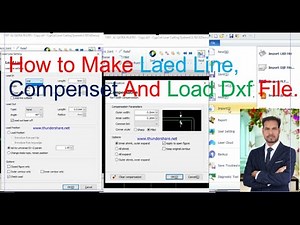 Cypcut Software Basic How to Make Import File, Lead Line, Compenset, Home Ref. Fiber Laser Machine.
