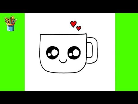 How to Draw a Cute Cup – Easy Steps for Kids 🎨