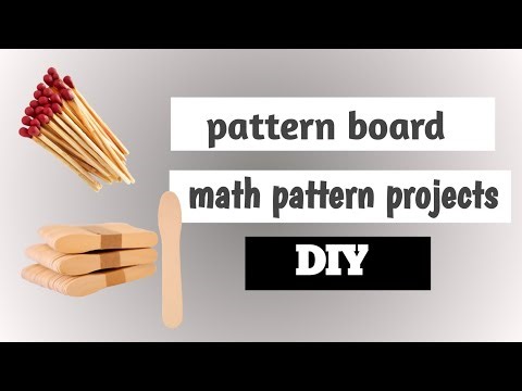 Simple Math Pattern Projects || Pattern Board || diy pattern board #Pattern projects #math