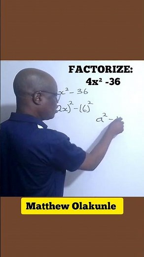 How to use difference of two squares to factorize