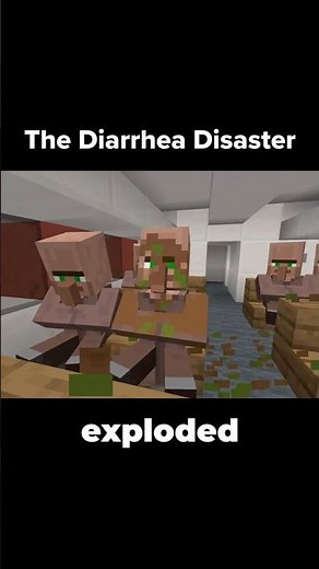 Minecraft Diarrhea Disaster #shorts
