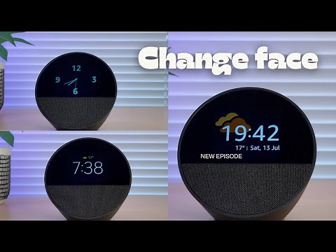 How to change the clock on the Echo Spot