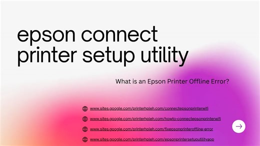 epson connect printer setup utility