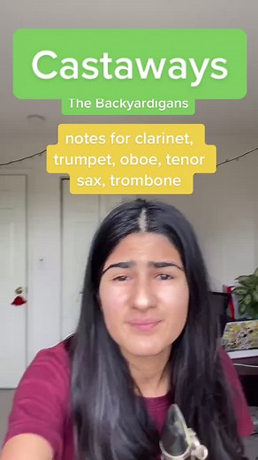 Notes for Clarinet, Trumpet, Oboe, Tenor Sax, Trombone - Backyardigans Castaways