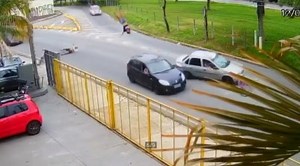 Woman Riding A Bicycle Thrown Off In Accident