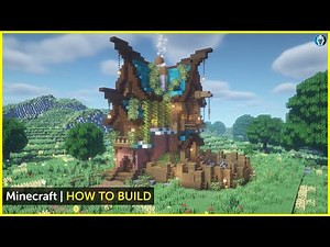 Minecraft How to Build a Fantasy Animal Pen (Tutorial)