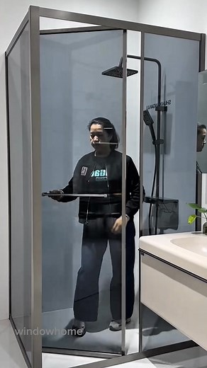 5.2K views · 5.6K reactions | Shower enclosures designed to take up no space | Window Home | Facebook