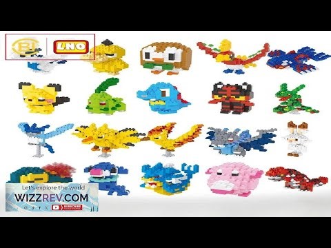 DIY Pokemon Blocks Small Cartoon Mini Building Block Pikachu Charizard Eevee Mewtwo