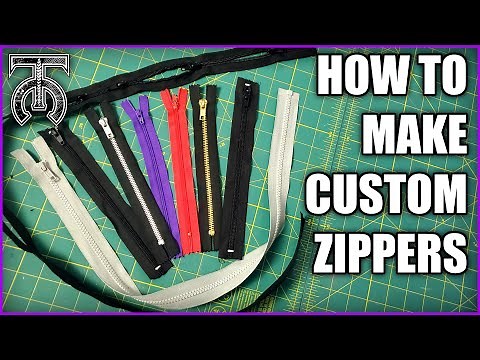 How to make your own custom zippers - Beginner level sewing tutorial - Tock Custom