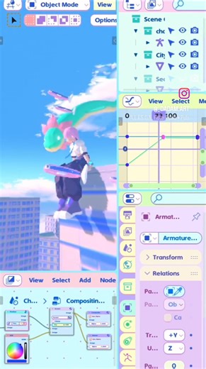 3D Artist da-dam showcased this custom Blender UI theme with pastel colors inspired by Y2K aesthetics. More creative takes on the software's UI: https://80.lv/articles/check-out-this-pastel-blender-ui-theme-inspired-by-2000s-aesthetics | 80 Level