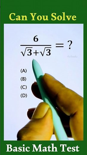 Can You Solve This Basic Fractional Square Root Math Question #maths #fraction #school #simplify