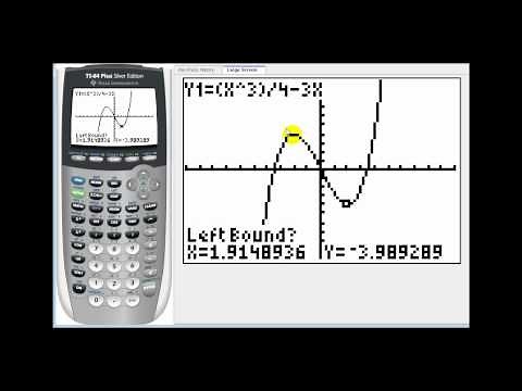 How to Determine Relative Extrema on the Graphing Calculator