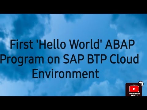 Hello World ABAP Program on SAP BTP Environment| ABAP on Cloud| First program on BTP Environment