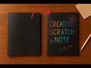 🪄 DIY Scratch-Off Notebook | How to Make Magical Scratch-Off Notebook at Home | Easy Paper Craft