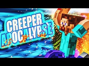 Building A Huge Base To Survive Raining Creepers in The Minecraft Creeper Apocalypse!