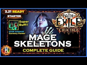 [PoE 3.21] MAGE SKELETONS NECROMANCER - COMPLETE GUIDE - PATH OF EXILE CRUCIBLE - POE BUILDS