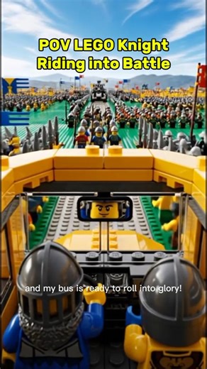 POV LEGO Knight Riding into Battle