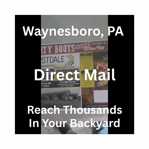Waynesboro Pennsylvania Business Owners! Advertising that works! 2026 What's In Your Neighborhood Local Postcard Campaign! Reach Thousands of Homes in your Backyard! Why Co-Op Postcard Campaigns? ⤵ -Stands over other mail. -Supports other local businesses -No shared mail, stand alone with just 5 other local businesses -Reaches the homes that will visit or utilize your service. Minimum space available for 2026 mailing campaigns. Visit ⤵ https://wiynlocal.com/advertise-with-wiyn-local/ or CALL 240