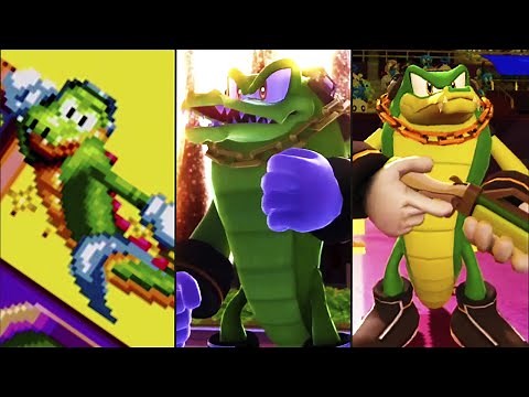 ALL Vector appearances through Sonic Games