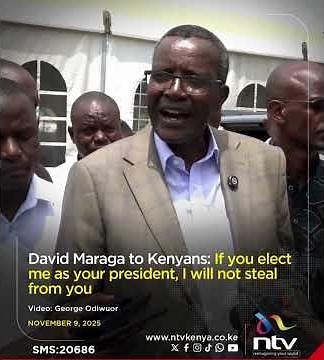 David Maraga to Kenyans: If you elect me as your president, I will not steal from you