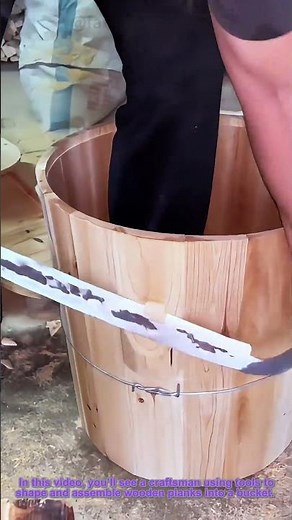 Traditional Wooden Bucket Making: Crafting a Functional Wood Bucket by Hand