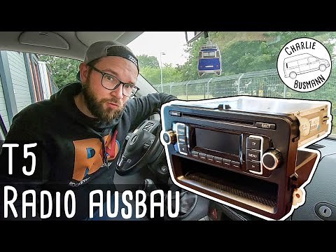 Removing a VW T5/T6 car radio (Tutorial) - Charlie Busmann: DIY VW T5 Campervan