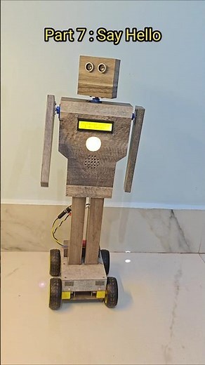 Arduino DIY Humanoid Robot |Part 7 - Say hello || Arduino project #arduino #robot