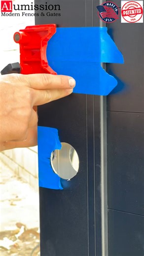 -WiFi Lock Installation -100% powder coated aluminum gate (even the...