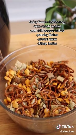 Delicious Spicy Ranch Air Fryer Chex Mix Recipe