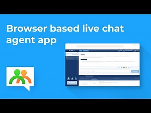 Web live chat agent app and it's features
