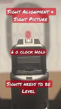 Sight Alignment & Sight Picture explained in 60 Seaconds #firearmstraining #firearmstraining