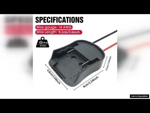 Li ion Battery External Power Supply Mount DIY Connector Adapter Dock Holder