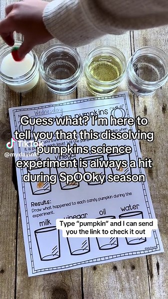 Fun Pumpkin Candy Science Experiment for Kids