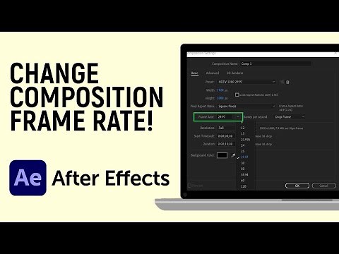 How to Change Composition Frame Rate [FPS] in Adobe After Effects