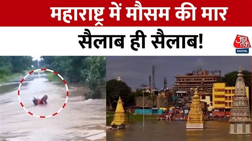 गढ़चिरौली से पंढरपुर तक... महाराष्ट्र में कहीं सैलाब में फंसी जान, कहीं ढूबे मंदिर
