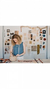 Hot studio days look like this… pinning up half-finished thoughts and stitching them into something slower by the open window. A few people messaged about my outfit in my recent branding photos, so here’s the rundown: Wearing the chamomile top by @sarkirsten in gorgeous@cloth.atelier fabric - the perfect summer make (I’ve sewn it in three colours already!) Trousers sandals are old favourites from @TOAST. Jewellery: necklace bracelet by @datterindustries, and my go-to earrings from @nooknorth — I