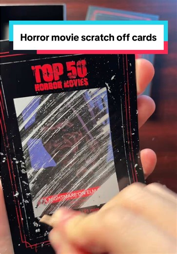 Top 50 Horror Movies Scratch Off Card Set for Fans