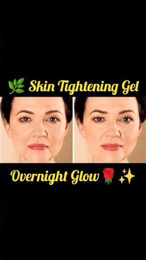 Nature Skin Tightening Night Gel | Natural Overnight Firm & Glow DIY #diy #youtubeshorts #ytshorts