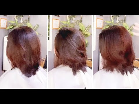 Easy & Cute Medium Layered Haircut Tutorial for Women | Simple Layers Haircut