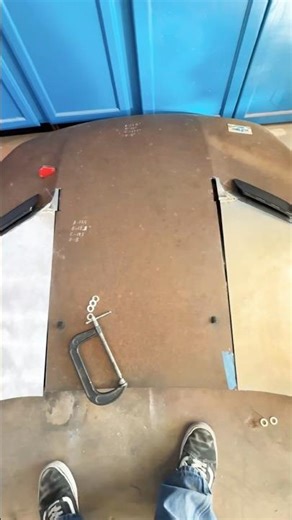 More Progress on the DIY Sport R/T Ram Truck Hood #automobile #fabrication #welding #mechanic #mopar