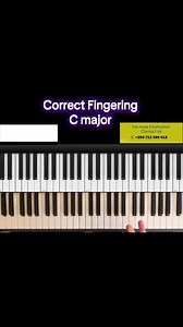 C major correct fingering piano #knowpiano_with_nickmzera | Nick M Mzerah