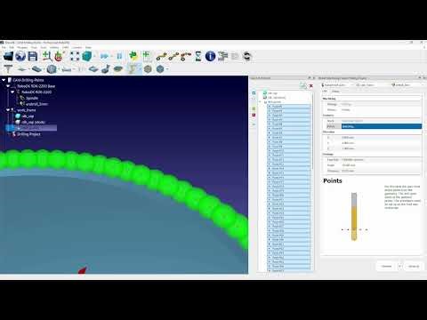Drilling On Points - Machining Strategy - RoboDK CAM
