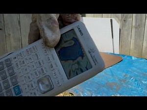 Crushing and Smashing a Broken Casio Calculator