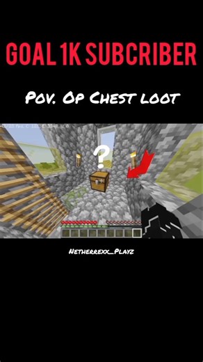 I found an OP Chest in Minecraft 😱🔥| #shorts #minecraft #gaming #netherrexxplays