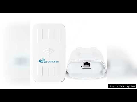 4G LTE Cat 4 modem router with SIM card slot, IP65, built-in antenna, including passive PoE adapter,