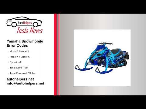Yamaha Snowmobile Error Codes