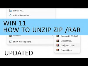 Updated (Nov 2025) Windows 11 - RAR/ ZIP-file #tip #zip