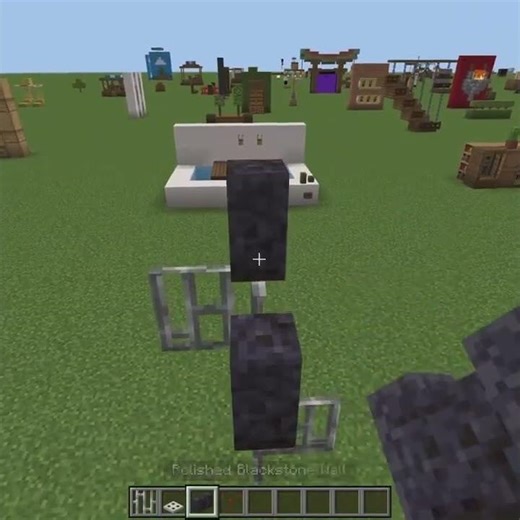 Minecraft Stop Sign Tutorial #minecraft #minecraftshorts #youtubeshorts