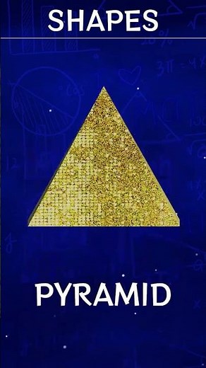 Sphere, Cube, Pyramid, Cylinder - 3D Geometry Shapes